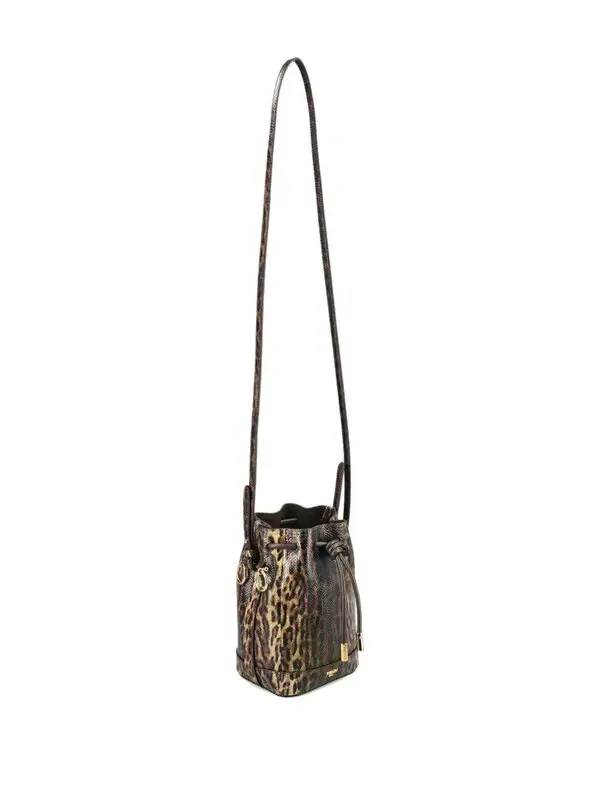 Fendi Drawstring-closure Leopard-print Bucket Bag