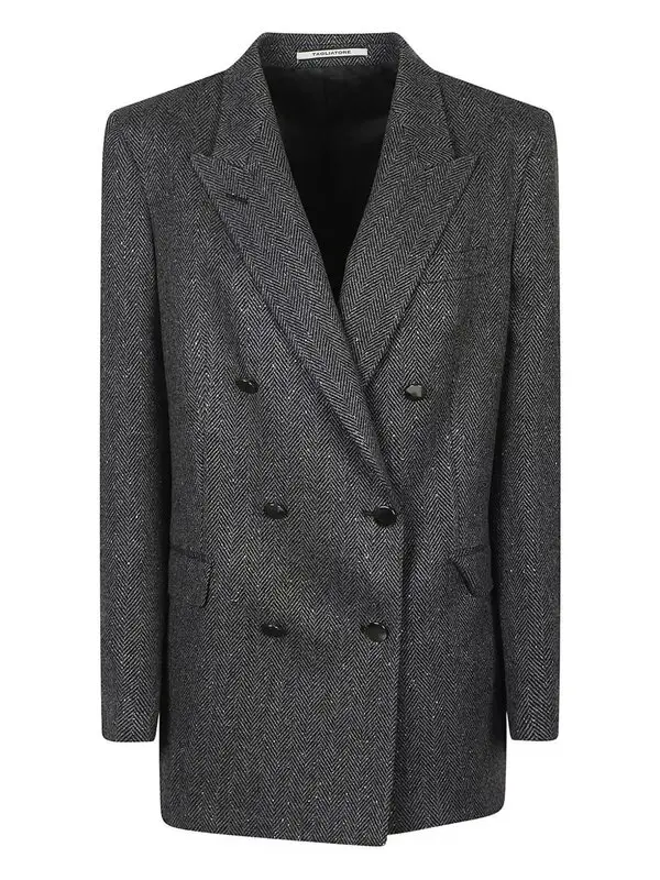 Tagliatore Herringbone Double-breasted Blazer