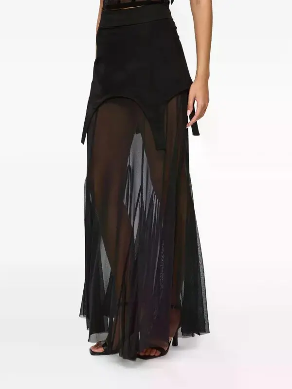 HAMZA Tulle Maxi Skirt