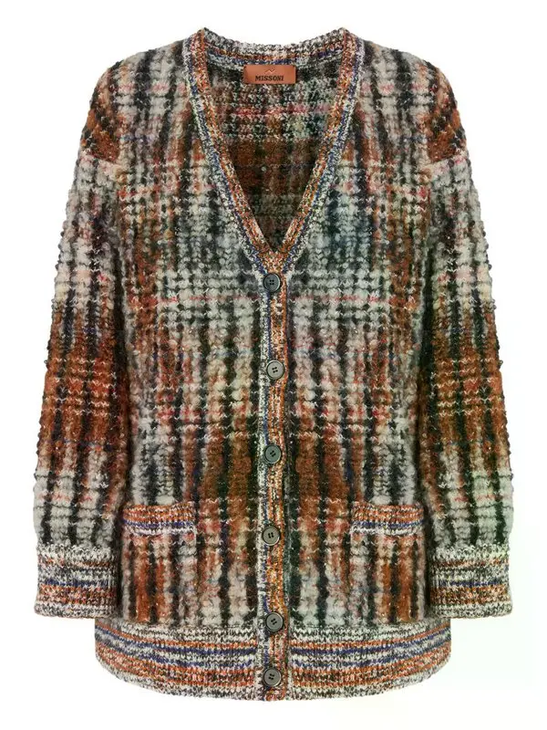 Missoni V-neck Pocket Cardigan - Brown