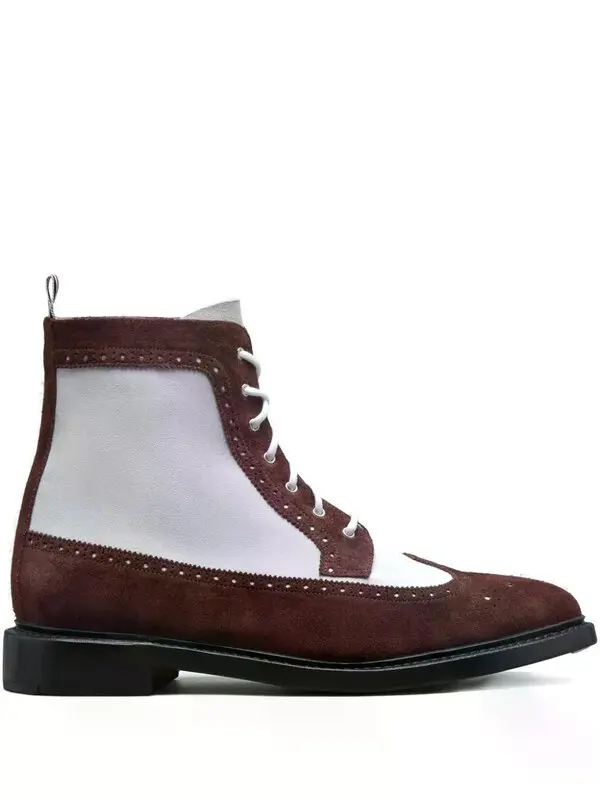 Thom Browne Longwing Suede Ankle Boots