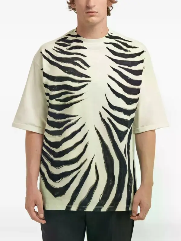 Roberto Cavalli Zebra-print T-shirt