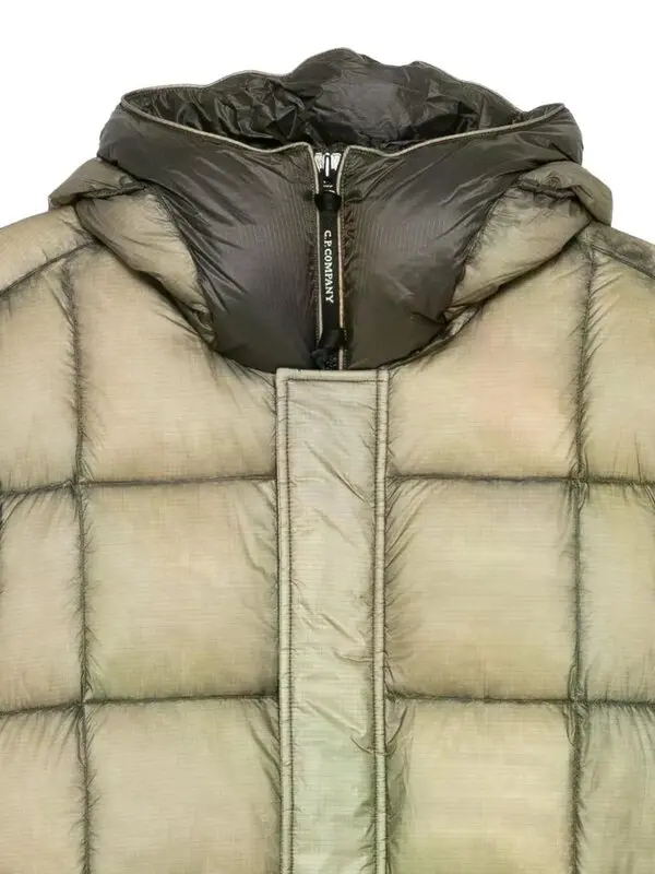 C.P. COMPANY Quilted Hooded Jacket - Neutrals