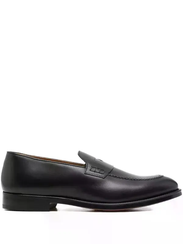 DOUCAL'S Leather Loafers - Black