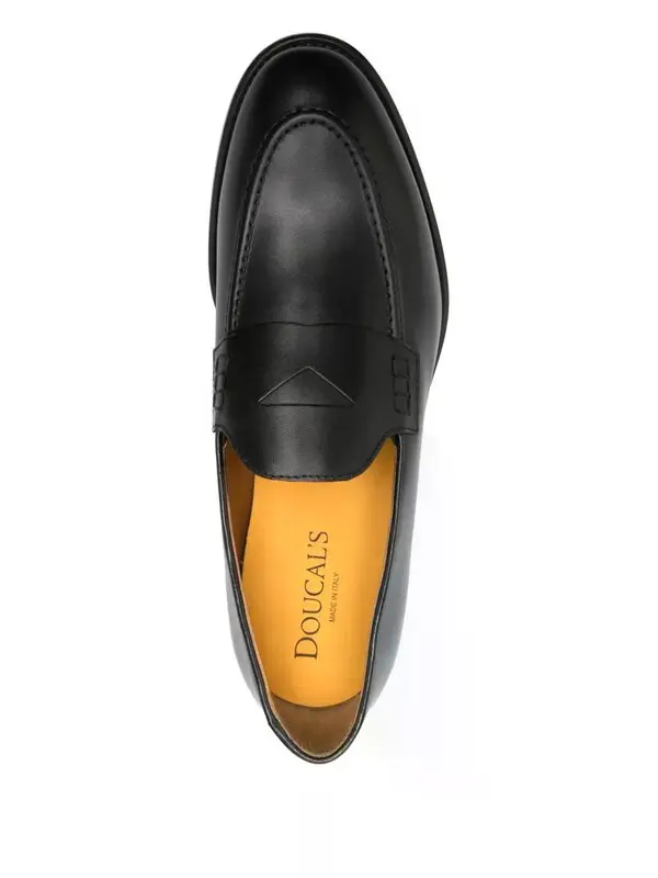 DOUCAL'S Leather Loafers - Black