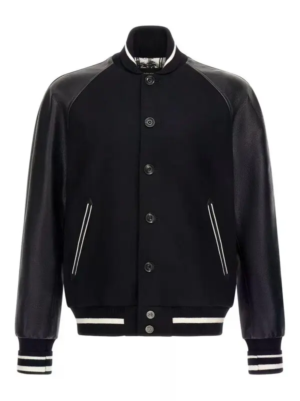 Roberto Cavalli Contrast-panel Bomber Jacket