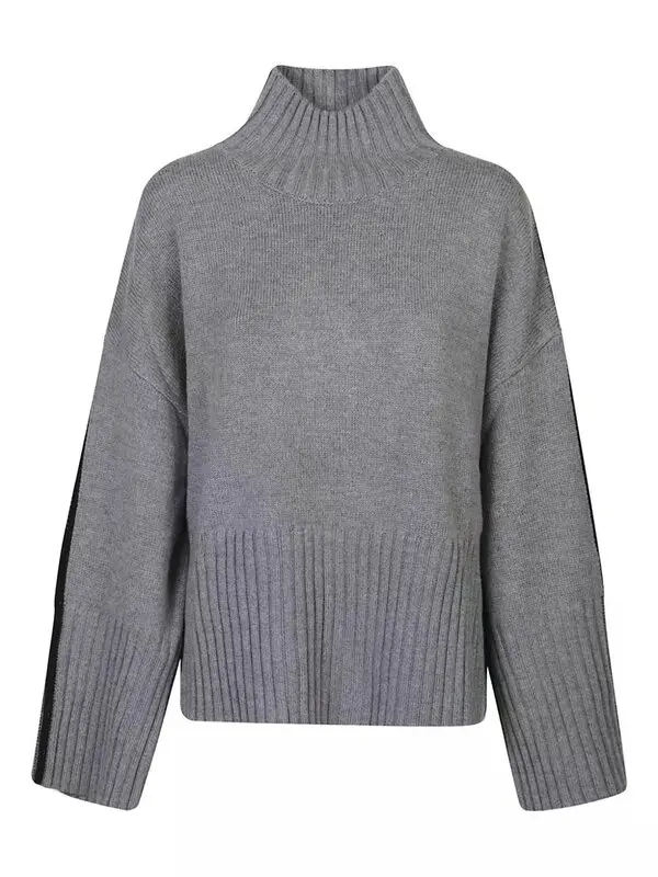 Pinko Side-stripe Sweater - Grey