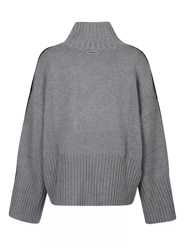 Pinko Side-stripe Sweater - Grey