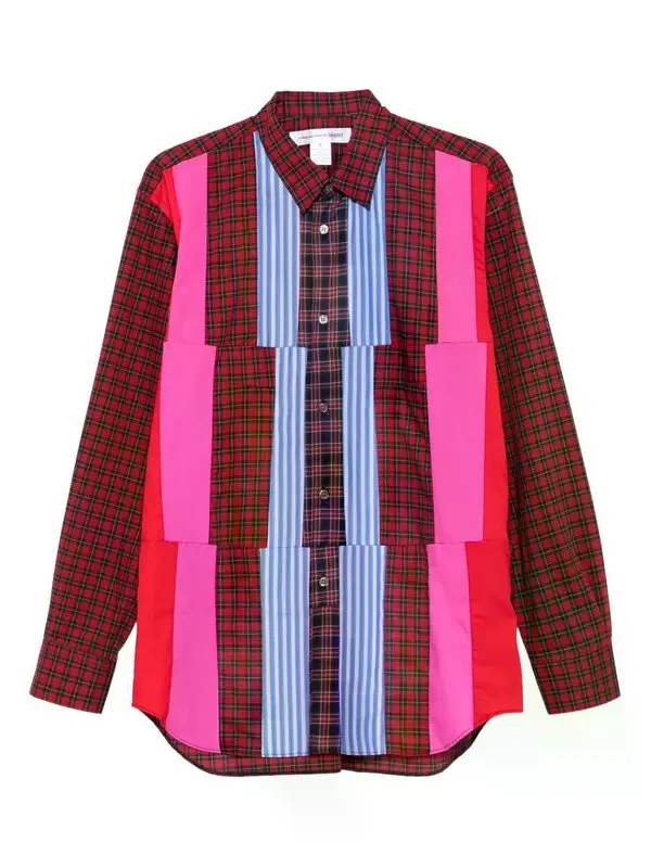 Comme Des Garçons Patchwork Plaid Shirt