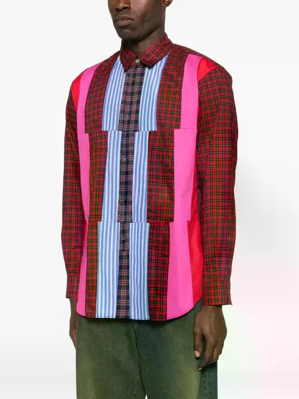 Comme Des Garçons Patchwork Plaid Shirt