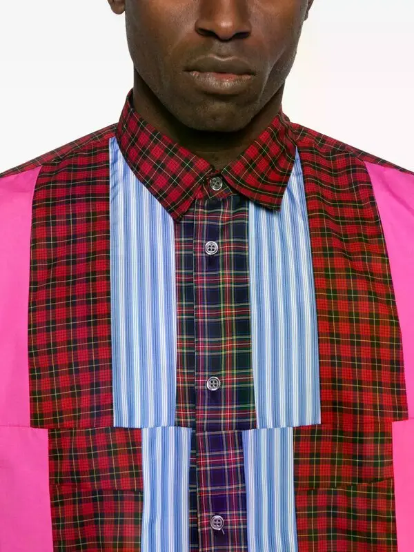 Comme Des Garçons Patchwork Plaid Shirt