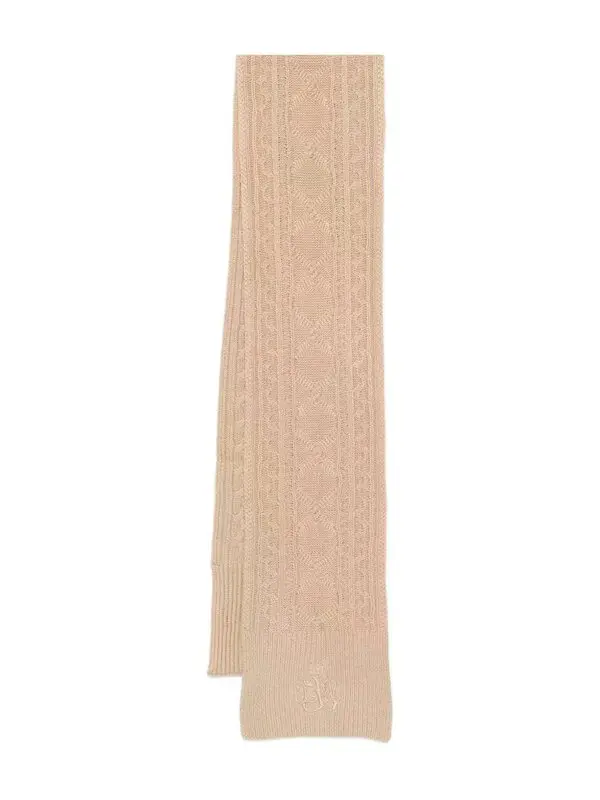 Polo Ralph Lauren Cable-knit Scarf - Neutrals