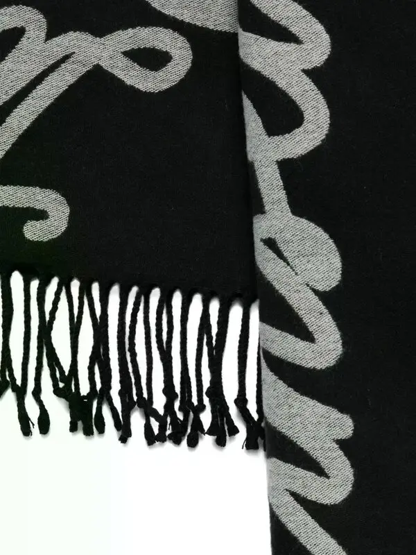 TWINSET Fringed Scarf - Black