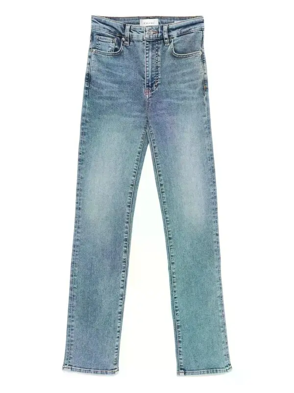 FRAME Faded-effect Straight-leg Jeans