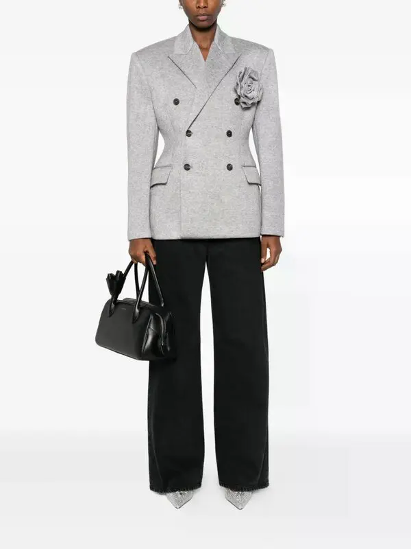 Giuseppe Di Morabito Rose-embellished Double-breasted Blazer