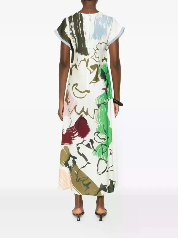 Paul Smith Abstract-print Midi Dress