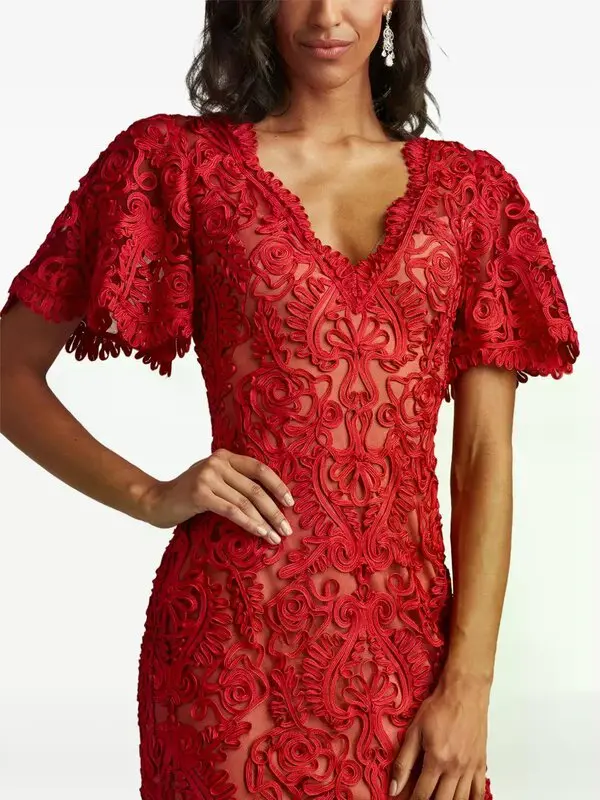 yellow pink lace dress Farida Yellow Lace Maxi Dress
