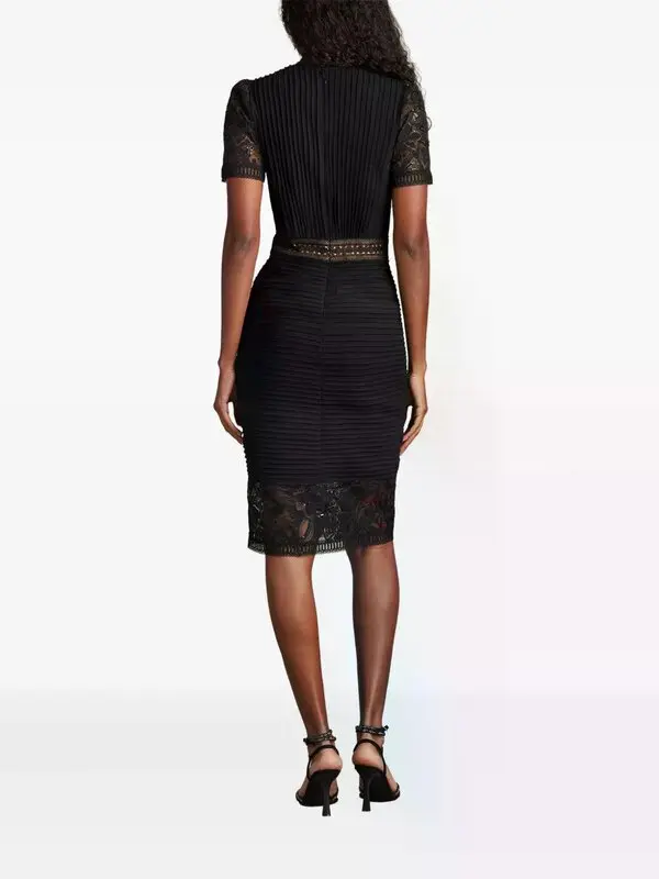 Tadashi Shoji Women's Brone Illusion Lace Cocktail Dress - Black