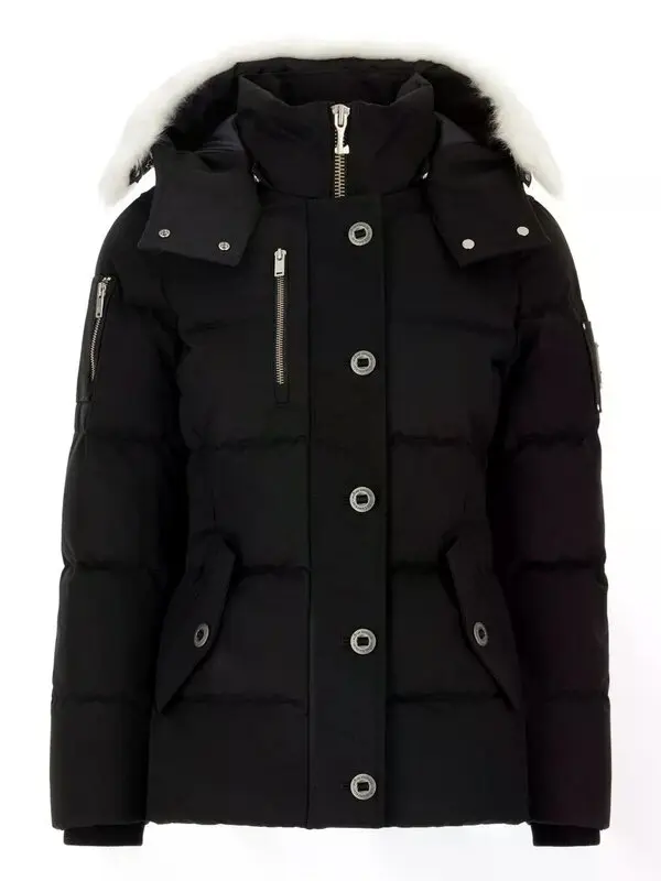 Moose Knuckles Zip Puffer Jacket - Black