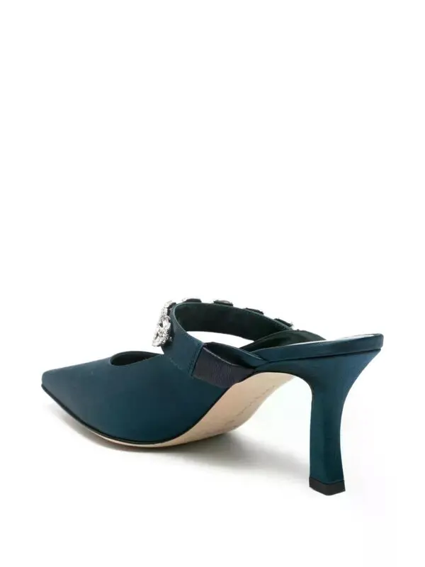 Manolo Blahnik 70mm Tamolmu Crystal-embellished Satin Pumps