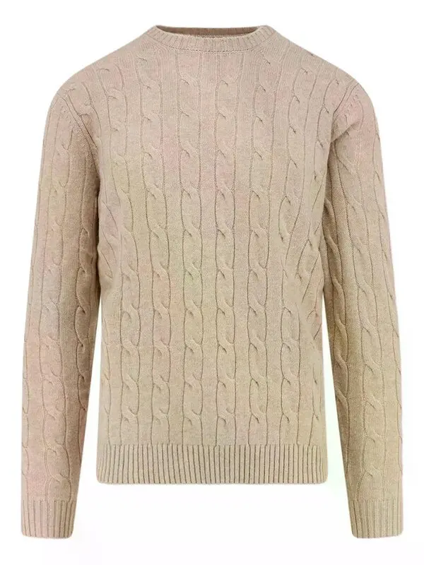 MC2 SAINT BARTH Cable-knit Wool Sweater - Neutrals