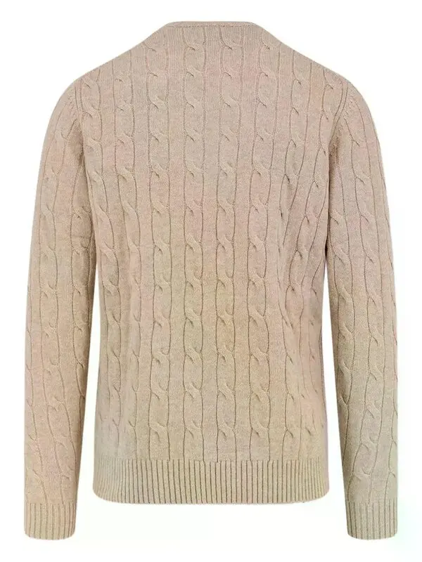 MC2 SAINT BARTH Cable-knit Wool Sweater - Neutrals