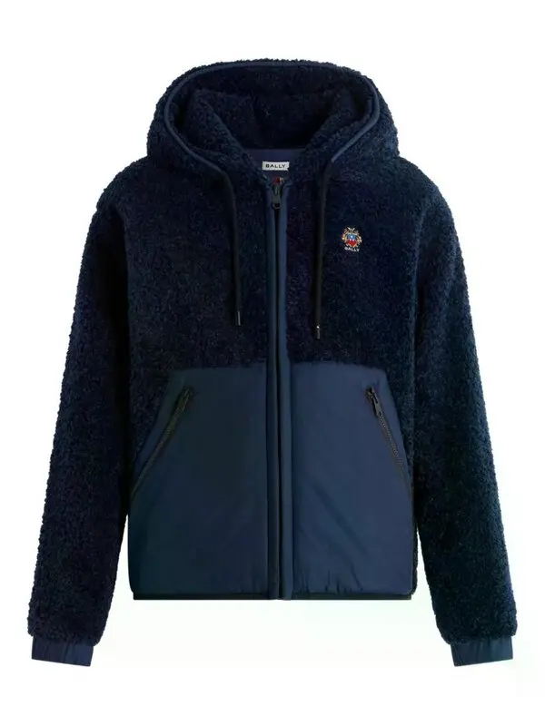 Bally Embroidered Fleece Hooded Jacket