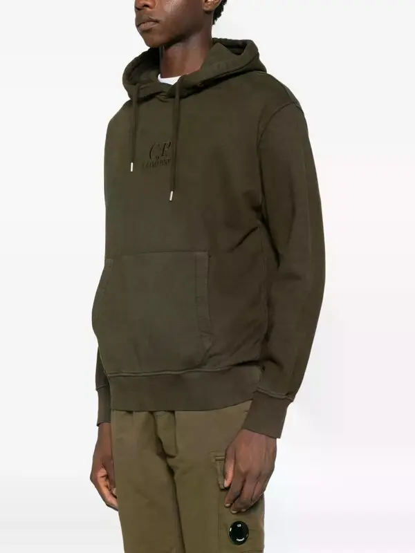 C.P. COMPANY Logo-embroidered Hoodie