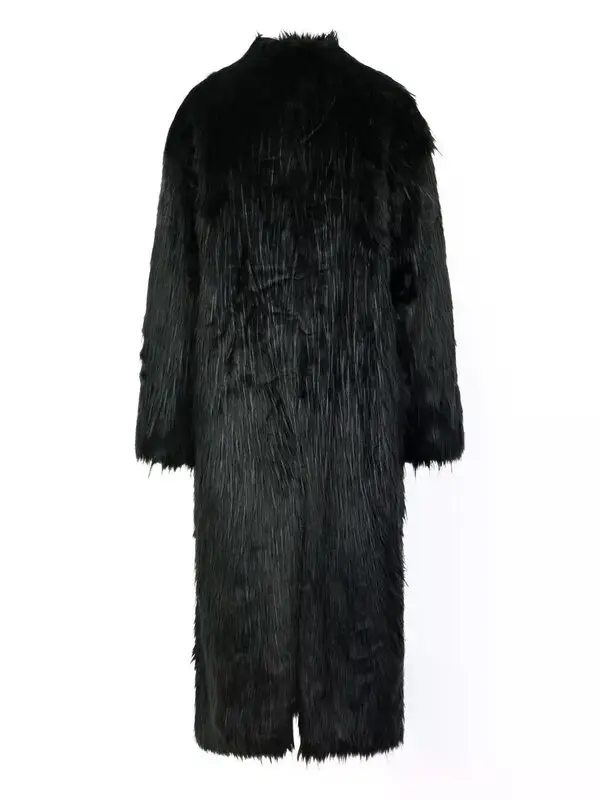 STAND STUDIO Carolina Faux Fur Coat - Black