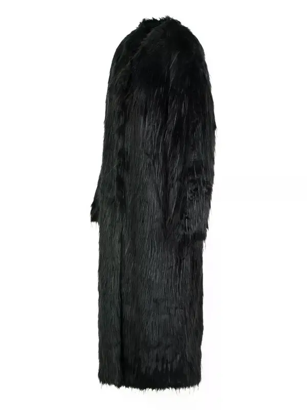 STAND STUDIO Carolina Faux Fur Coat - Black