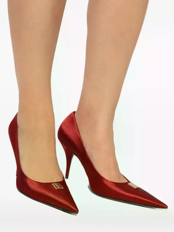 Balenciaga Logo-detail Pumps - Red