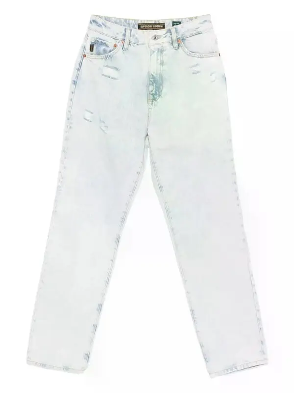 Superdry Ripped Jeans With Distressed Finish - Blue