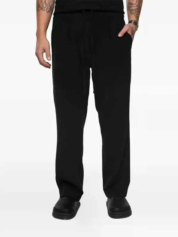 HAMZA Drawstring Pleated Trousers