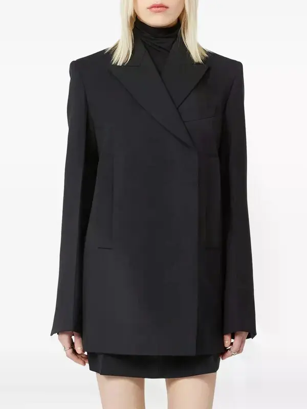 Sportmax Esule Double-breasted Blazer - Black
