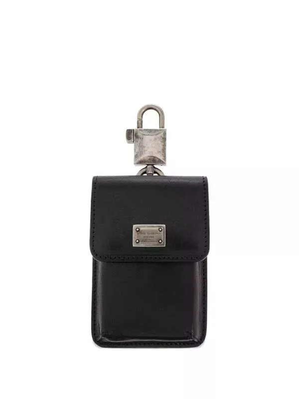 Dolce & Gabbana Padlock Plaque Travel Accessories - Black