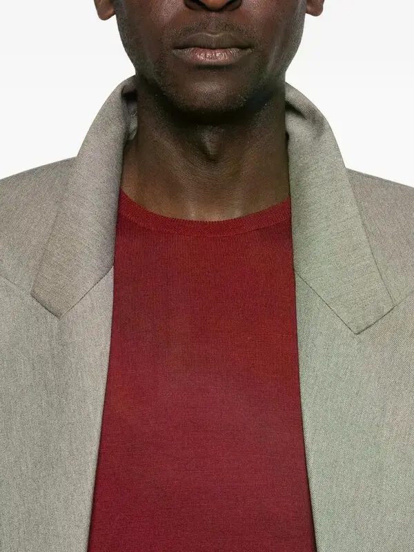 John Smedley Crew Neck Merino Wool Sweater - Red