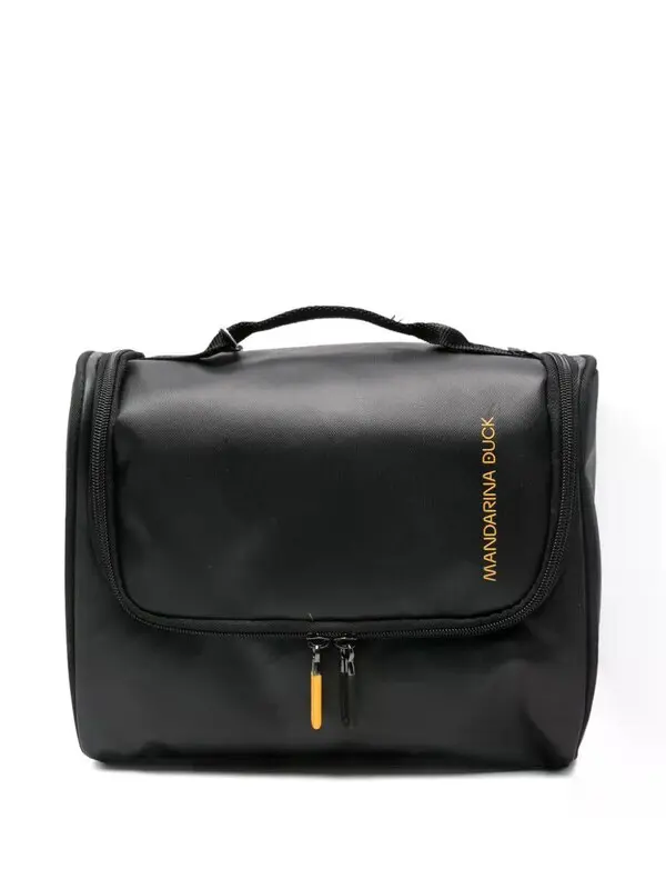 MANDARINA DUCK Logo-detail Travel Pouch - Black