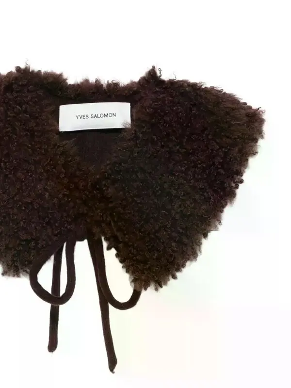 YVES SALOMON Tie Detail Scarf