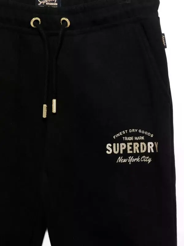 Superdry Logo-embroidered Track Pants - Black
