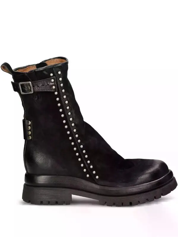 A.S.98 Studded Buckled Boots