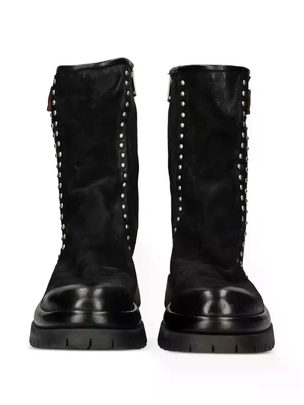 A.S.98 Studded Buckled Boots
