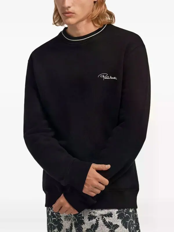 Roberto Cavalli Logo-embroidered Sweatshirt