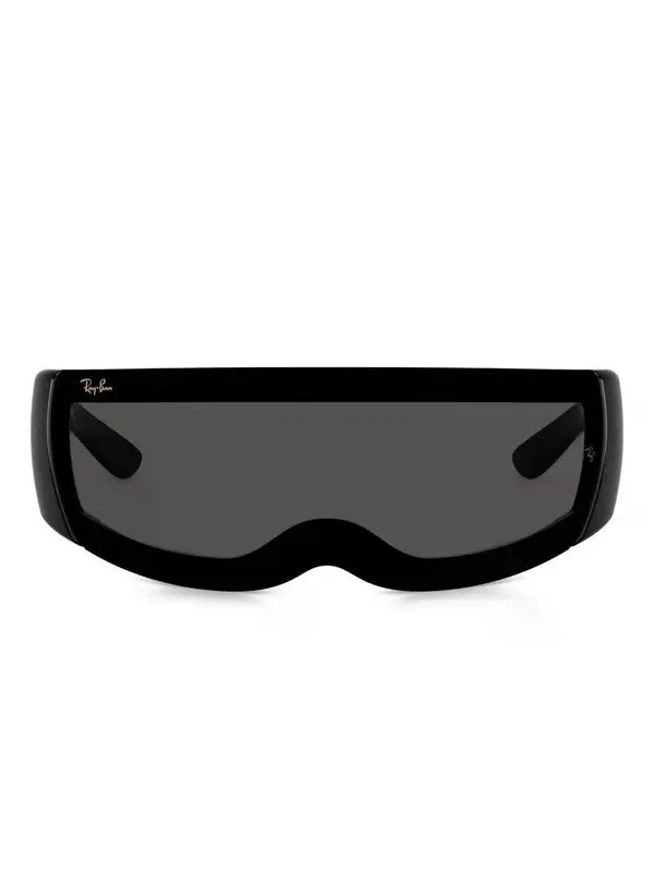 Ray-ban Geometric Ultra Wrap Sunglasses - Black