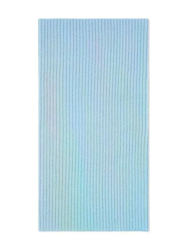 Eric Bompard Ribbed Scarf - Blue