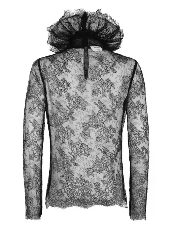 Alexander McQueen Ruffled-collar Lace Blouse