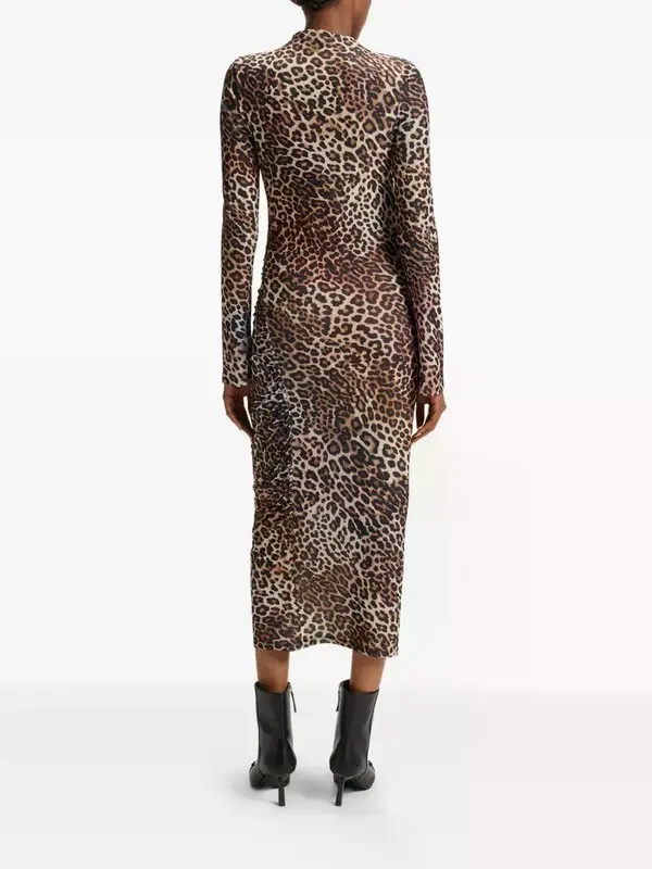 Hugo Leopard-print Midi Dress