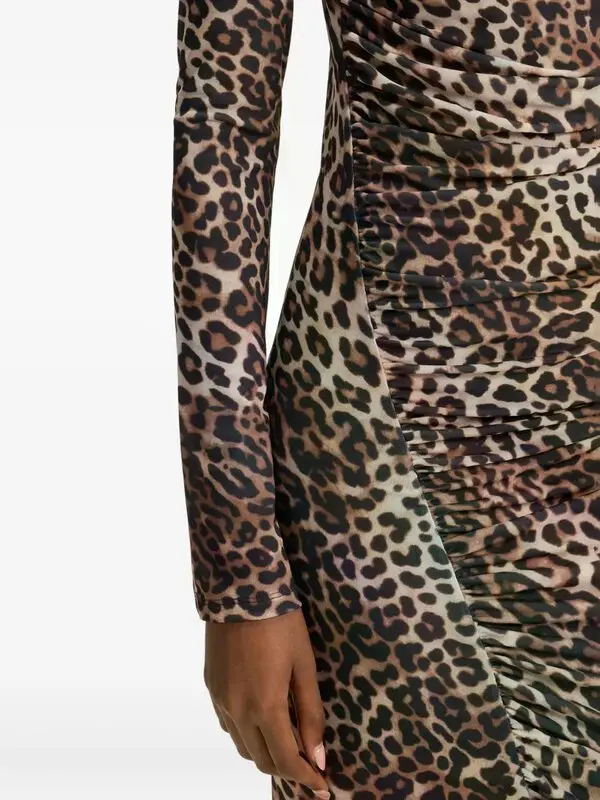 Hugo Leopard-print Midi Dress