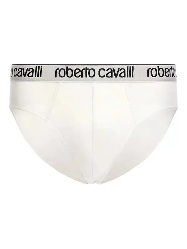 Roberto Cavalli Logo Briefs - White