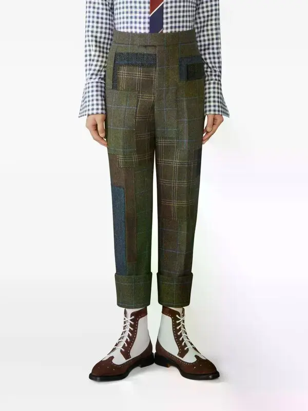 Thom Browne Hunting Tweed Patchwork Trousers
