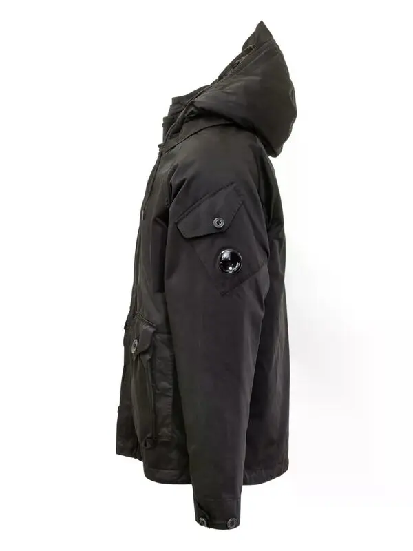 C.P. COMPANY Lightweight Hooded Jacket - Black